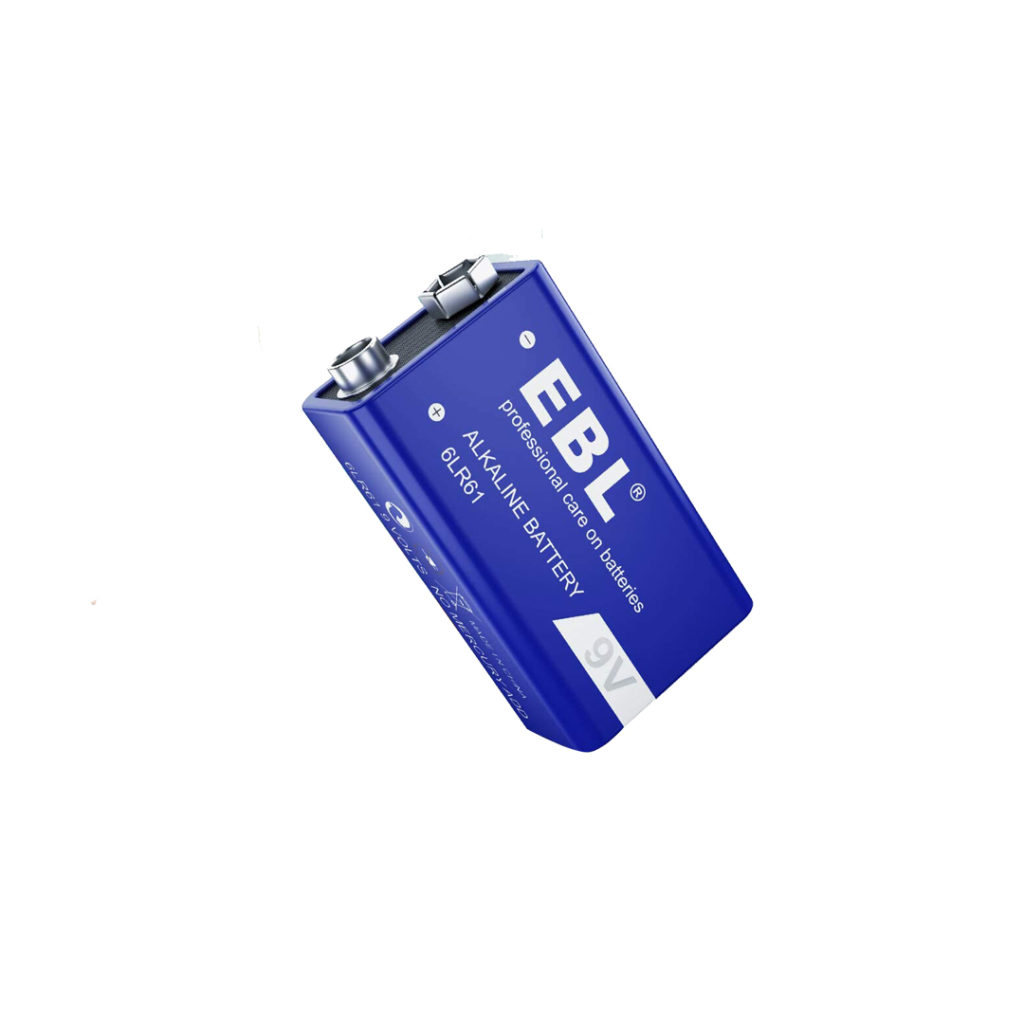 Batería alcalina de 9 volt.